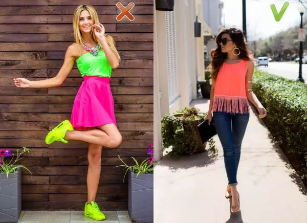 ເດັກຍິງໃນ Neon Outfits