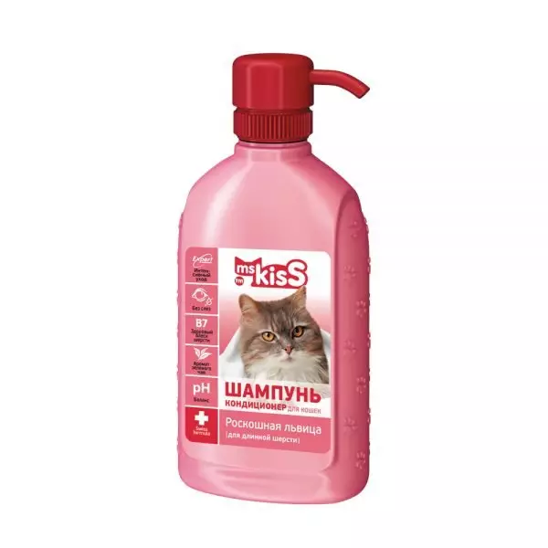 Shampoo voor katten met lange wol