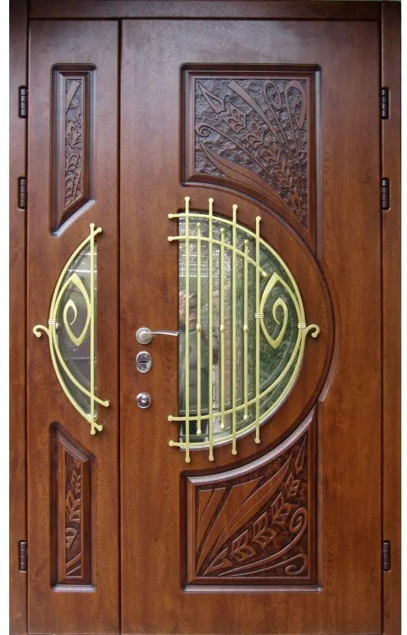 Dubbel dörr med asymmetrisk sash