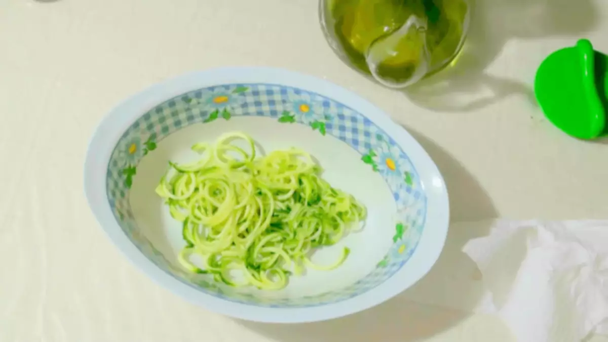 Fideos de calabacín