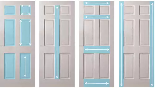 Koka filmēta durvju krāsošanas shēma