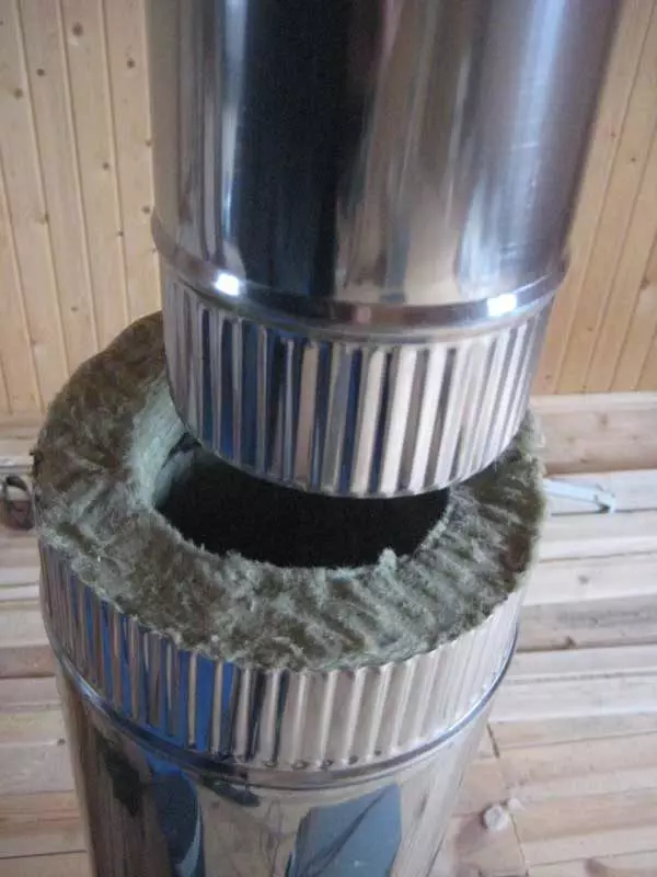 Connection of a chimney pipe