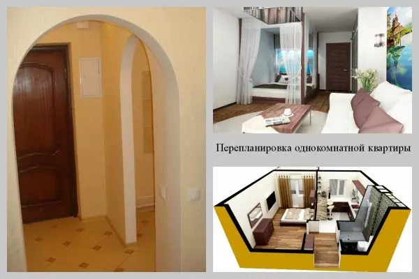 Remodelación da foto dun apartamento de unha habitación