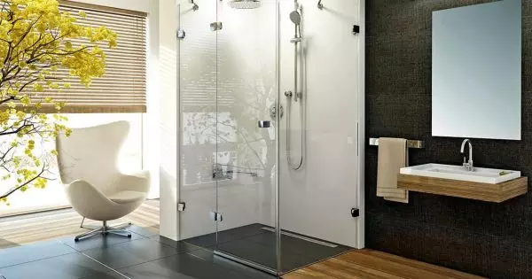ฝักบัวอาบน้ำกระจกมุม
