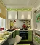 ღია მწვანე სამზარეულო