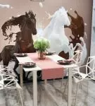 Väggmålning hästar