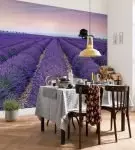 Väggmålning Lavendel fält