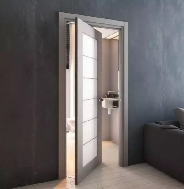 Rotacinės durys su stiklu