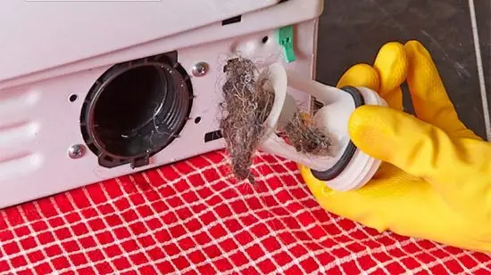 Beskidt vaskemaskine Filter