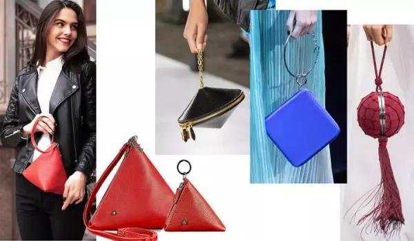 Handbags geometric shapes
