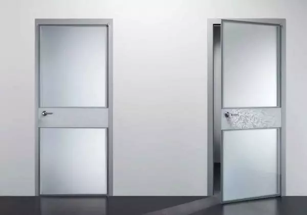 Interior aluminum doors na may salamin