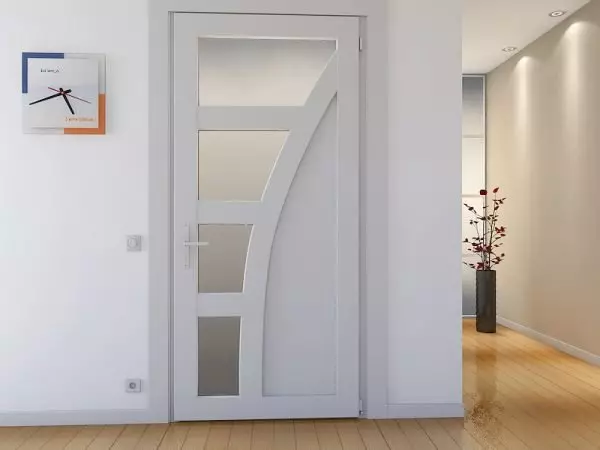 Interior plastic door swing