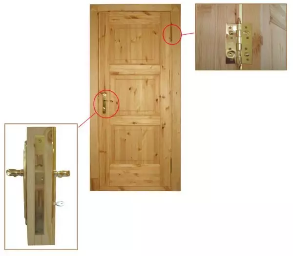 Опција за дрвена врата со филети