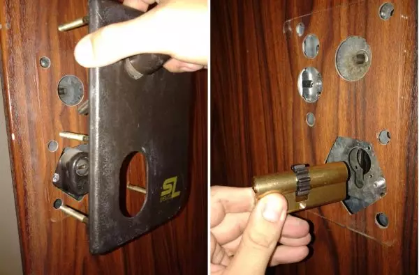 Installere en mortise lås i en metalldør