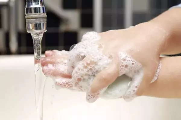 Wash your hands with soap