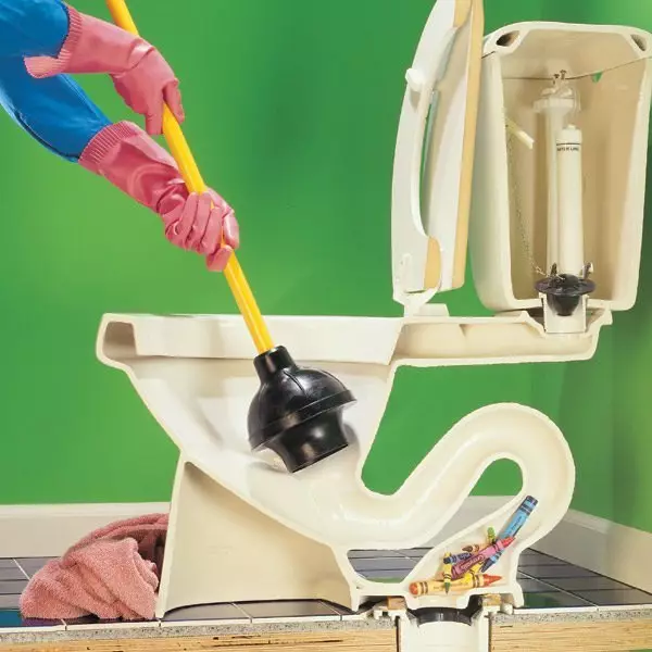 Limpando o vaso sanitário Vanthazom