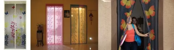 Kolorowa siatka moskitierowa do drzwi