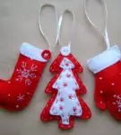 Осољено чизме, ручно и божићно дрво