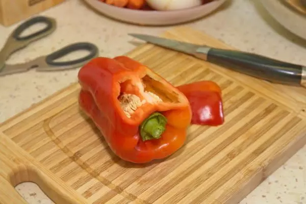 Pepper on a cutting board