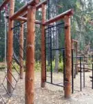 Комбинирана гимнастичка комплексна дрво + метал