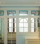 Balkonska vrata s vitražnim staklom
