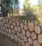 Fence Krugls de madeira