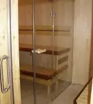 Szklana partycja w saunie