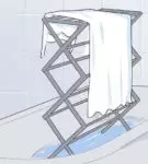Badetrockner in der Badewanne installiert