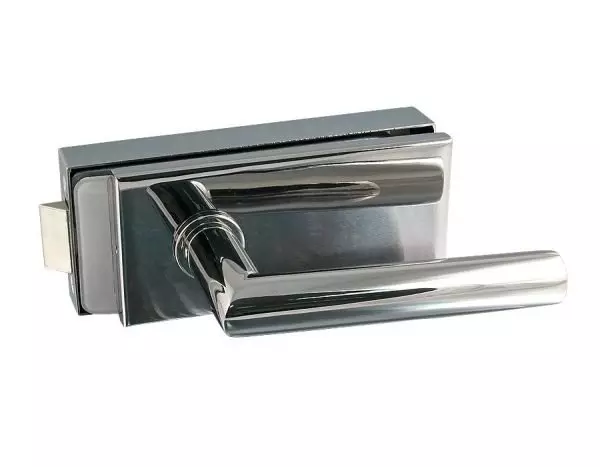 Cutting pressure handle for glass door