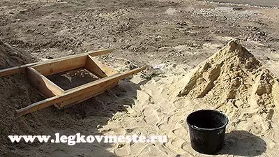 Пресейте пясъка за мазилка