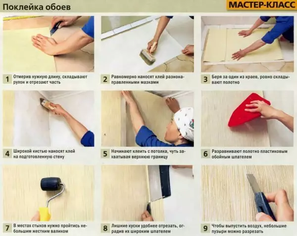 Como pegar papel de parede - instrucións paso a paso