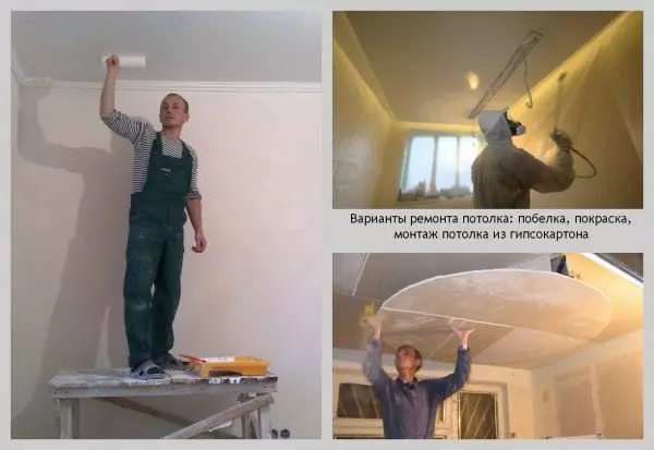 Nezávislý Kozmetický strop Oprava: Biele, maľovanie, omietky, opravy sadrokartónovej dosky + video