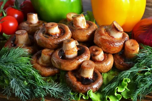 Qızardılmış Champignons