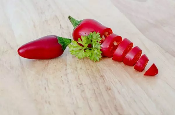Narezana crvena paprika