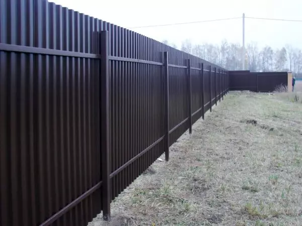 柵欄的一般看法由沒有基礎的專業地板製成