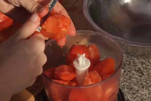 Tomaten in blender
