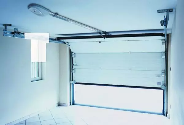 Garage sectional gates with electric drive