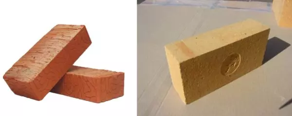 Bricks: წითელი და chamotany