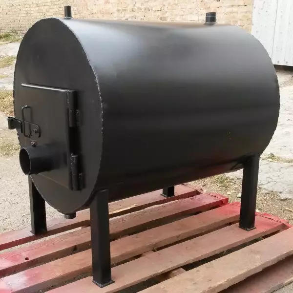 Cylindrical oven horizontal