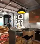 Kuzhina-Living Room Loft në apartament