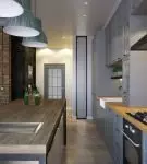 Dhomë kuzhine në një apartament të madh