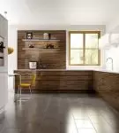 جزئیات چوبی در آشپزخانه