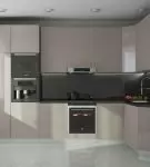 Světelný nábytek ve stylu minimalismu v kuchyni