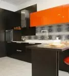 Orange Cabinet am Interieur Minimalismus