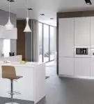 Spacious kitchen with concise interior