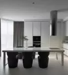 Køkken Stor kvadrat med indvendig minimalisme