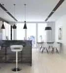 Suuri keittiön minimalismi ripustettu kattokruunut