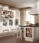 Baltā virtuve Classic Itālijas stila mēbeles
