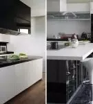 Valg til sort / hvid møbel til køkkenhøjteknologi