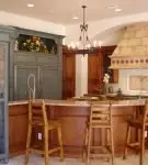 Área de cociña no interior xeral